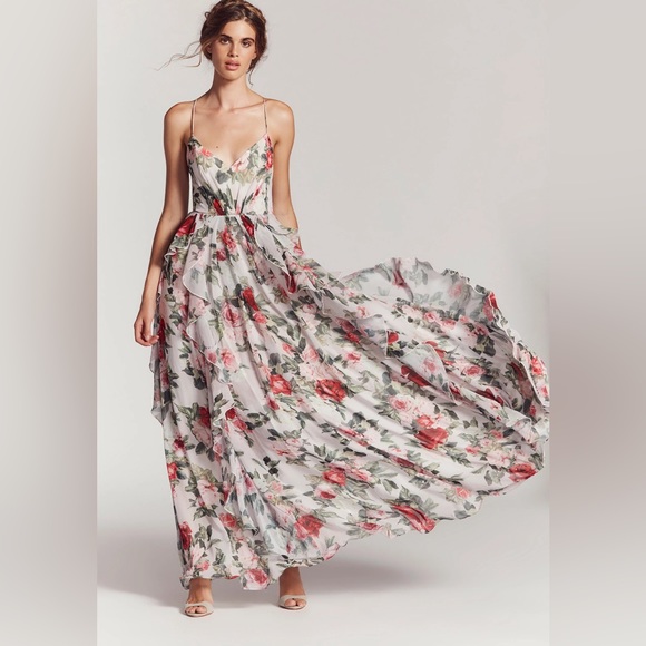 Fame and Partners | Dresses | Fame And Partners Floral Mini Pink Dress ...